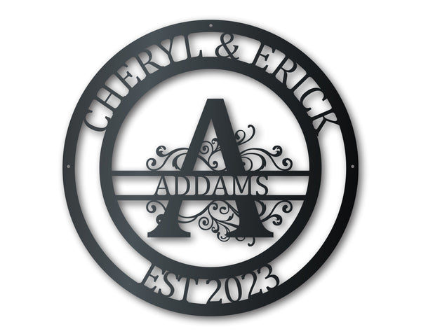 Custom Metal Family Established Monogram Wall Art – Realty Print Supply Co.